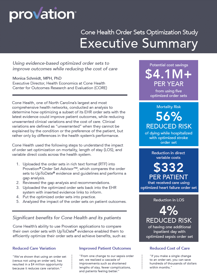 Order Sets & Medical Content Management Software | Provation Order Sets